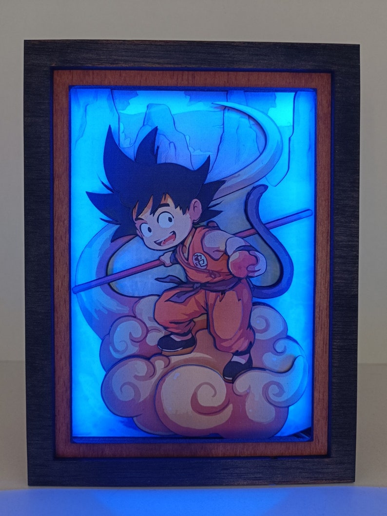 Dragon Anime Night Light Shadow Box Dragon Lightbox Anime - Etsy