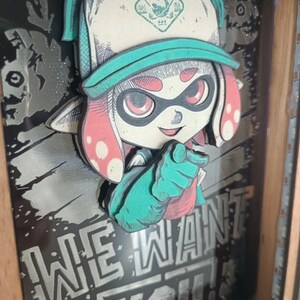 Grizzco Industries Night Light, Splatoon Shadow Box, Salmon Run ...