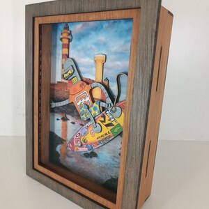 Futurama Inspired Shadow Box Night Light - Cool Bender Lightbox, Fun ...