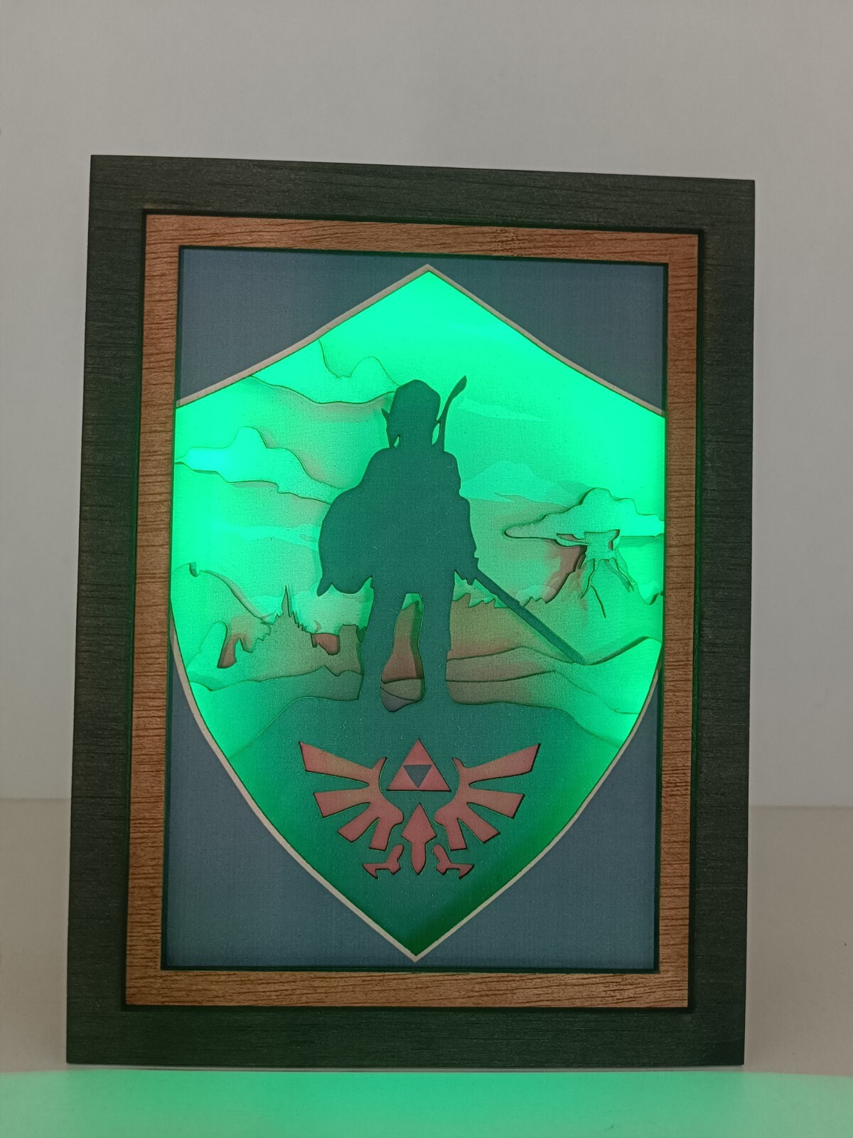 Legend of Zelda Night Light: Handmade Link Shadow Box Lamp - Etsy