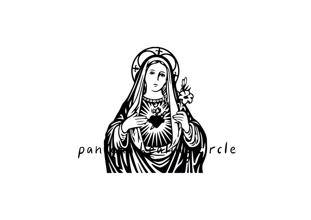 Virgin Mary / Mary Mother of Jesus Sacred Geometry Metal - Etsy