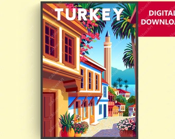 Travel Turkey Poster - Etsy