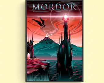 Mordor Poster Art - Etsy