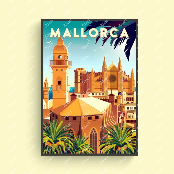Mallorca Poster - Etsy