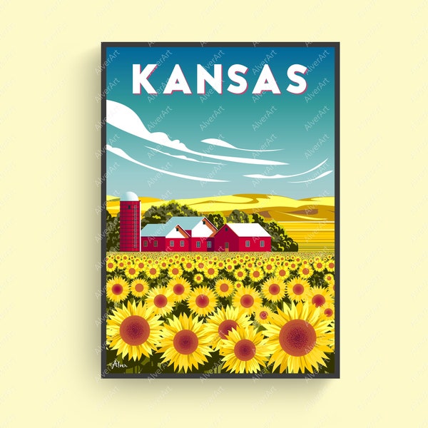 Kansas Landscape - Etsy