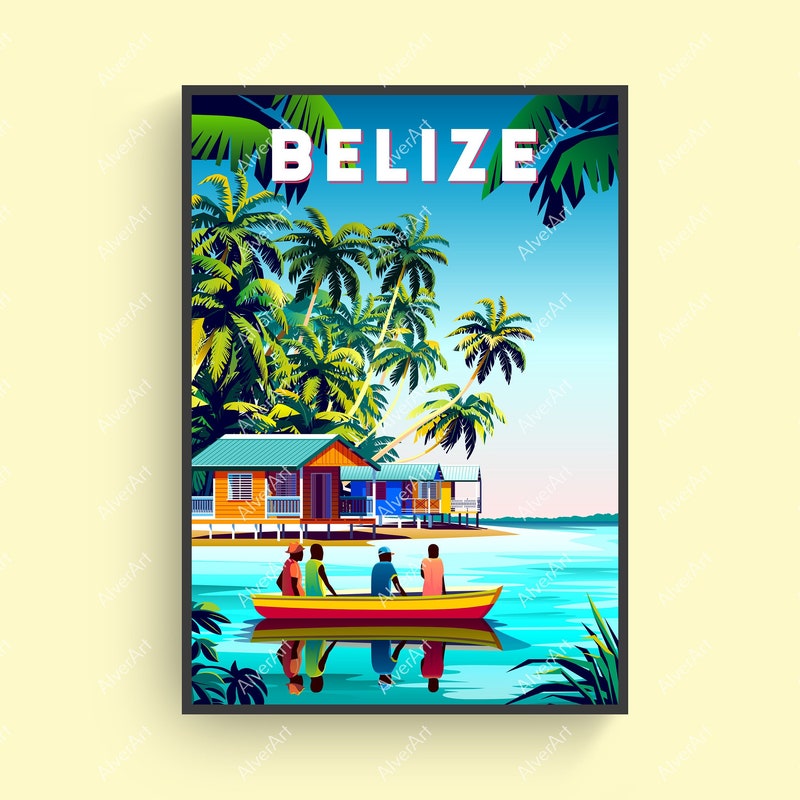 Belize Poster - Etsy