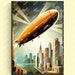 Art Deco Poster, Zeppelin Poster, Airship Print, Art Deco Wall Art ...
