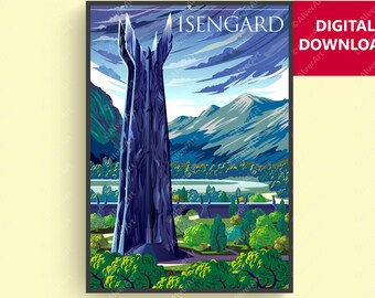 Isengard Poster - Etsy