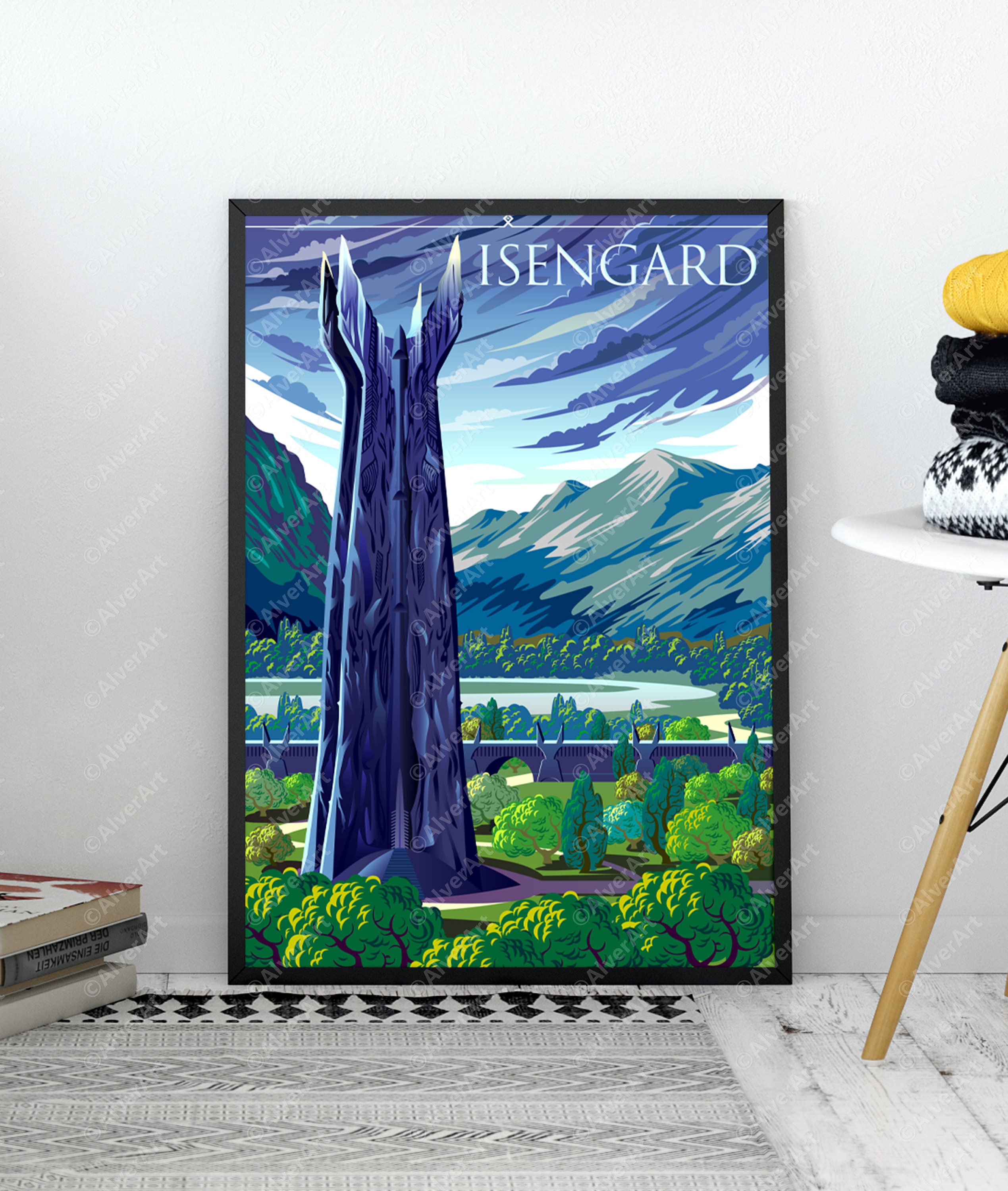 Isengard Poster LOTR Print Tolkien Wall Art - Etsy