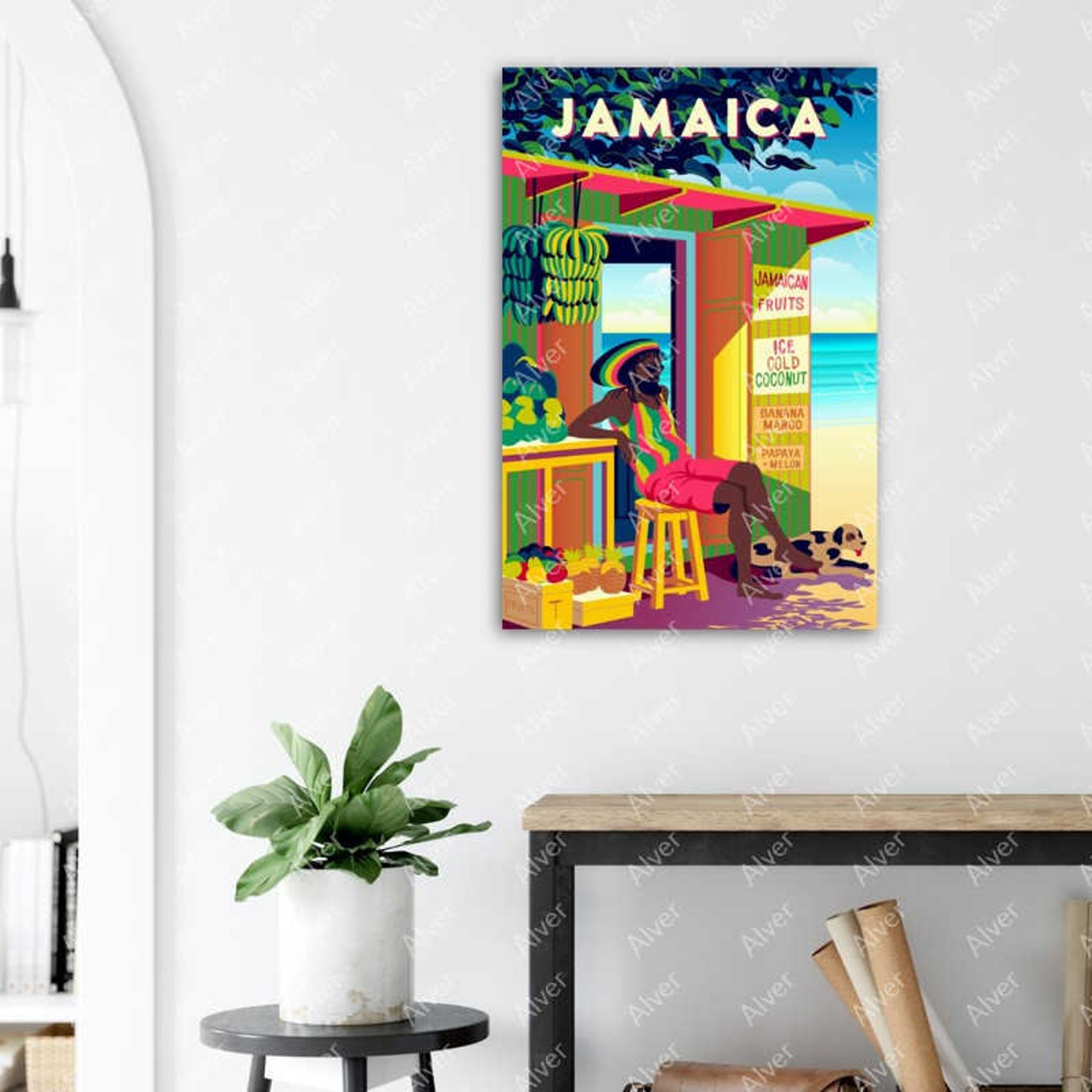Caribbean Poster Jamaica Poster Jamaica Tropical Print - Etsy