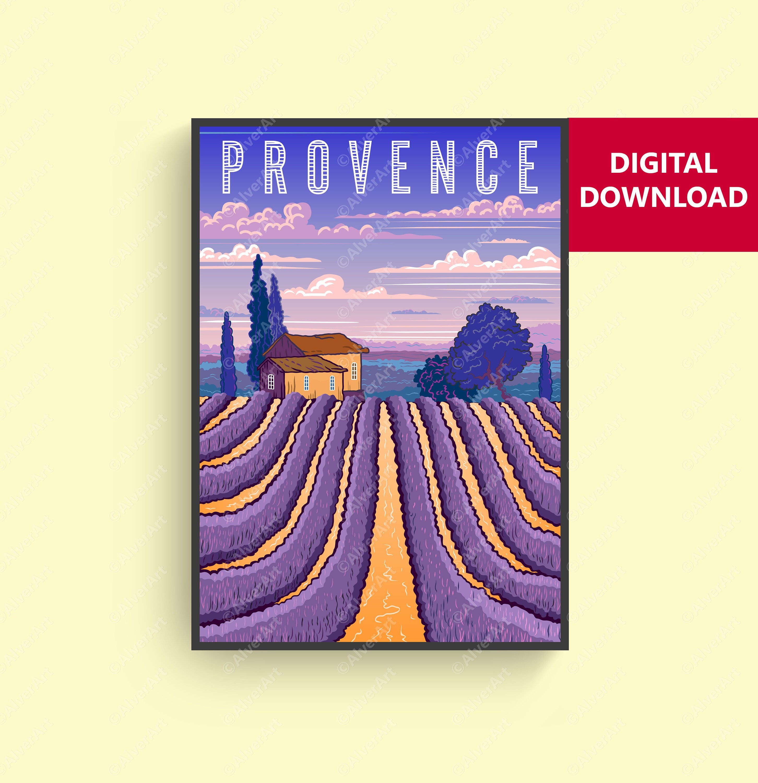 France Poster Provence Poster France Travel Print French - Etsy