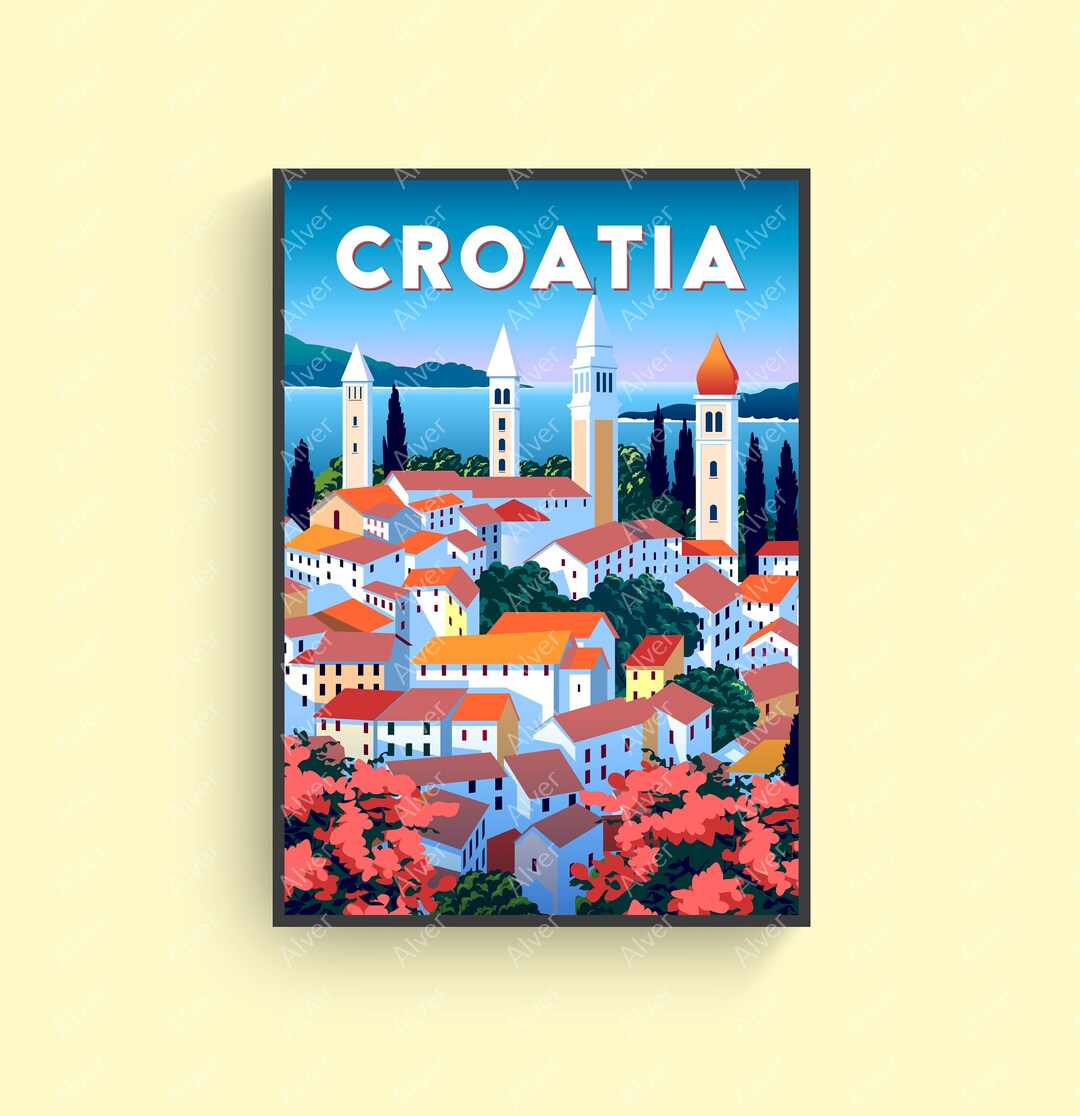 Croatia Poster, Dubrovnik Poster, Croatia Travel Print, Croatia ...
