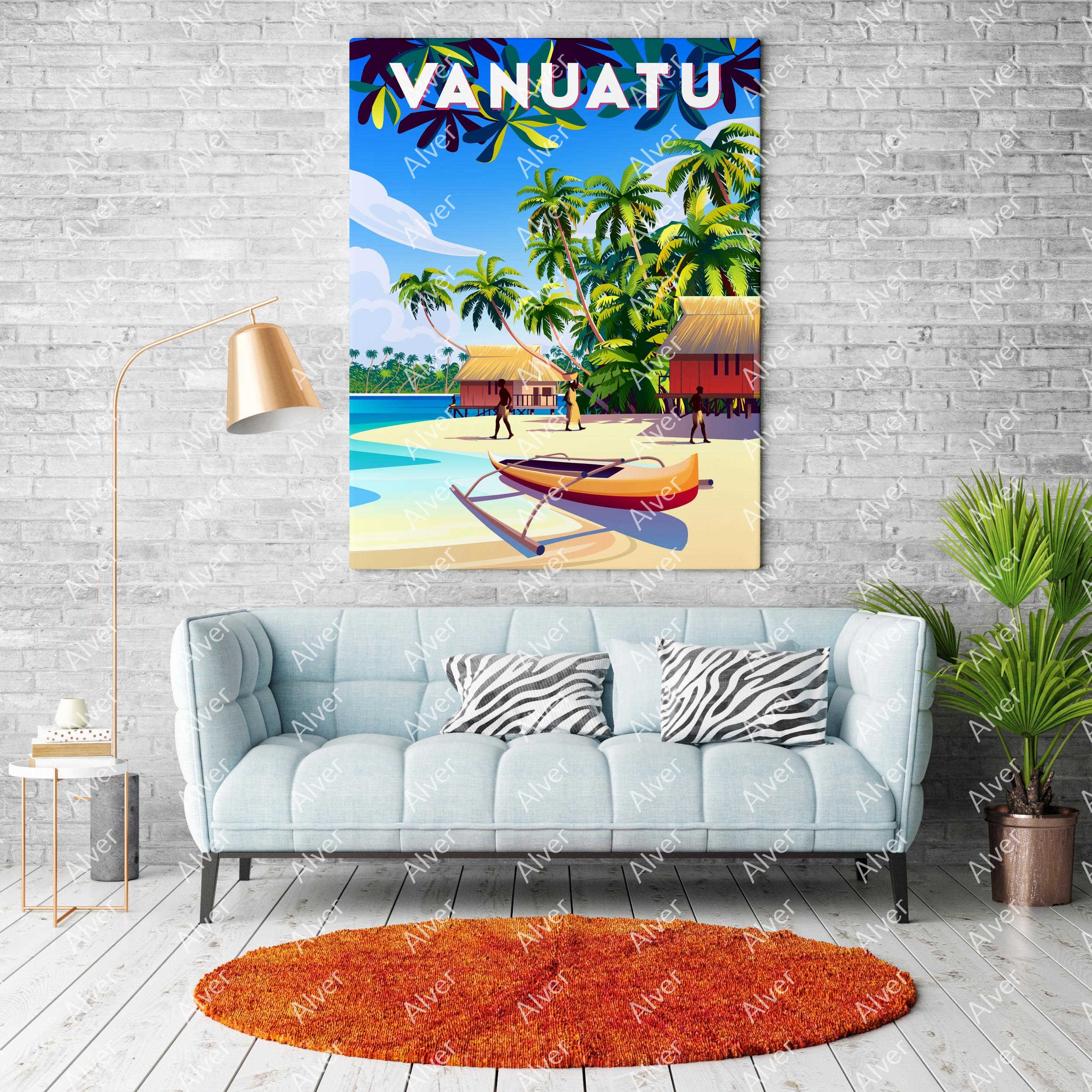 Vanuatu Poster Tropical Poster Tropical Travel Print - Etsy