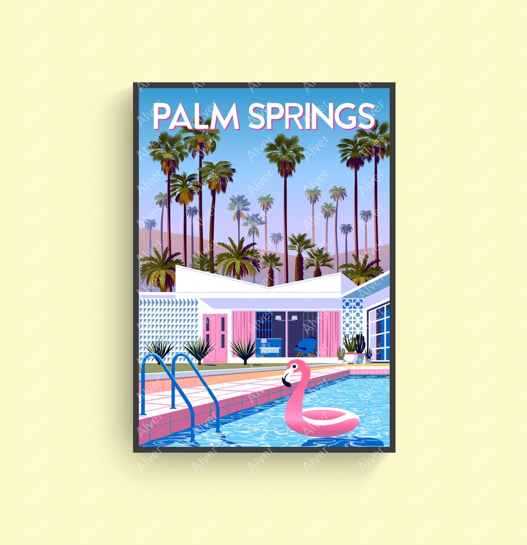 Palm Springs Poster California Poster California Travel Print