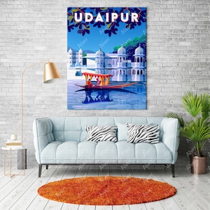 India Poster, Udaipur Poster, India Print, India Wall Art, Unframed - Etsy