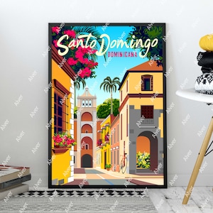 Caribbean Poster, Santo Domingo Poster, Dominican Republic Poster ...