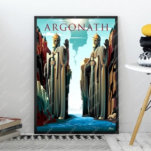 Argonath Poster, LOTR Print, Tolkien Wall Art, Unframed - Etsy