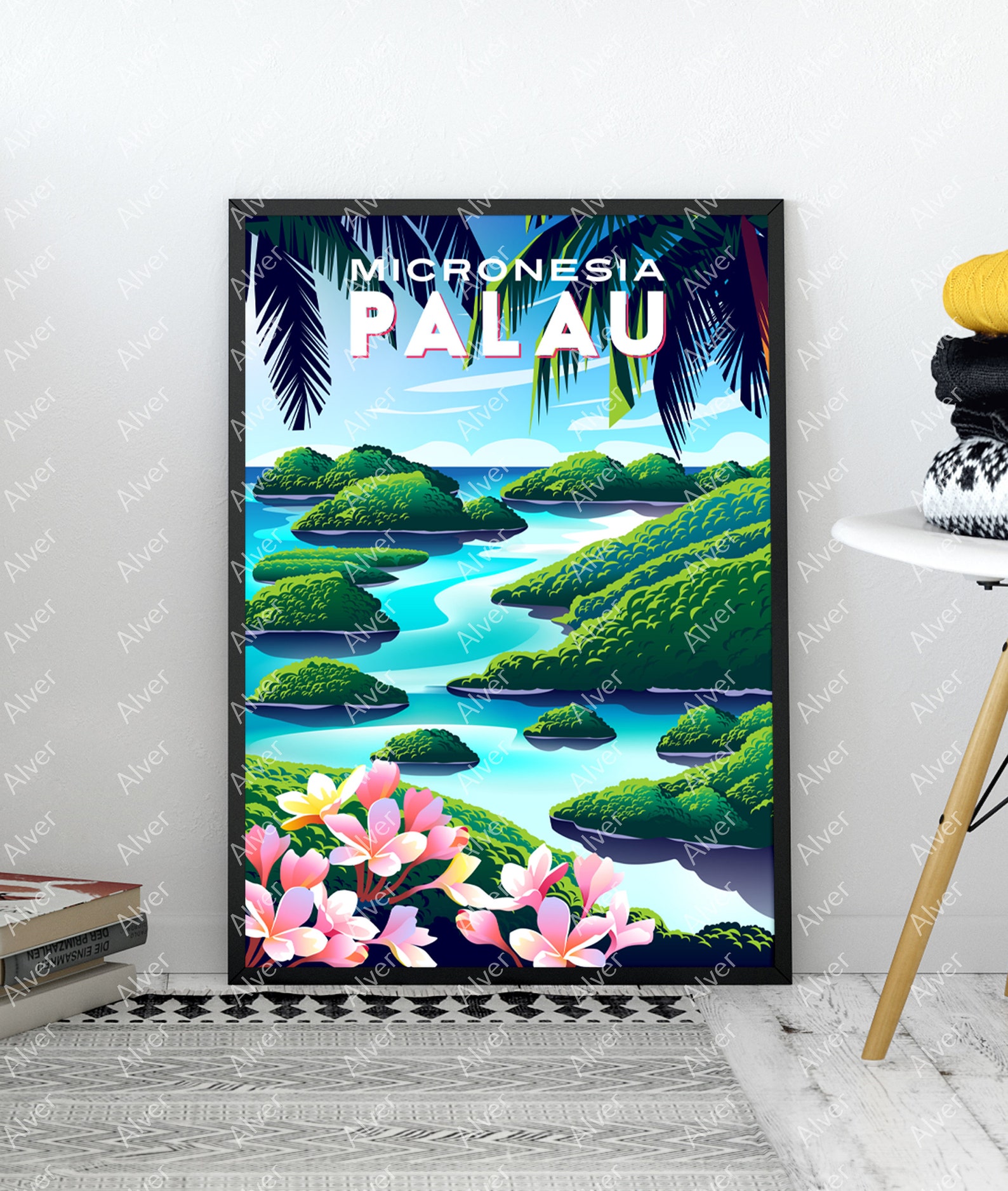 Palau Poster Tropical Poster Tropical Travel Print Wall Art - Etsy