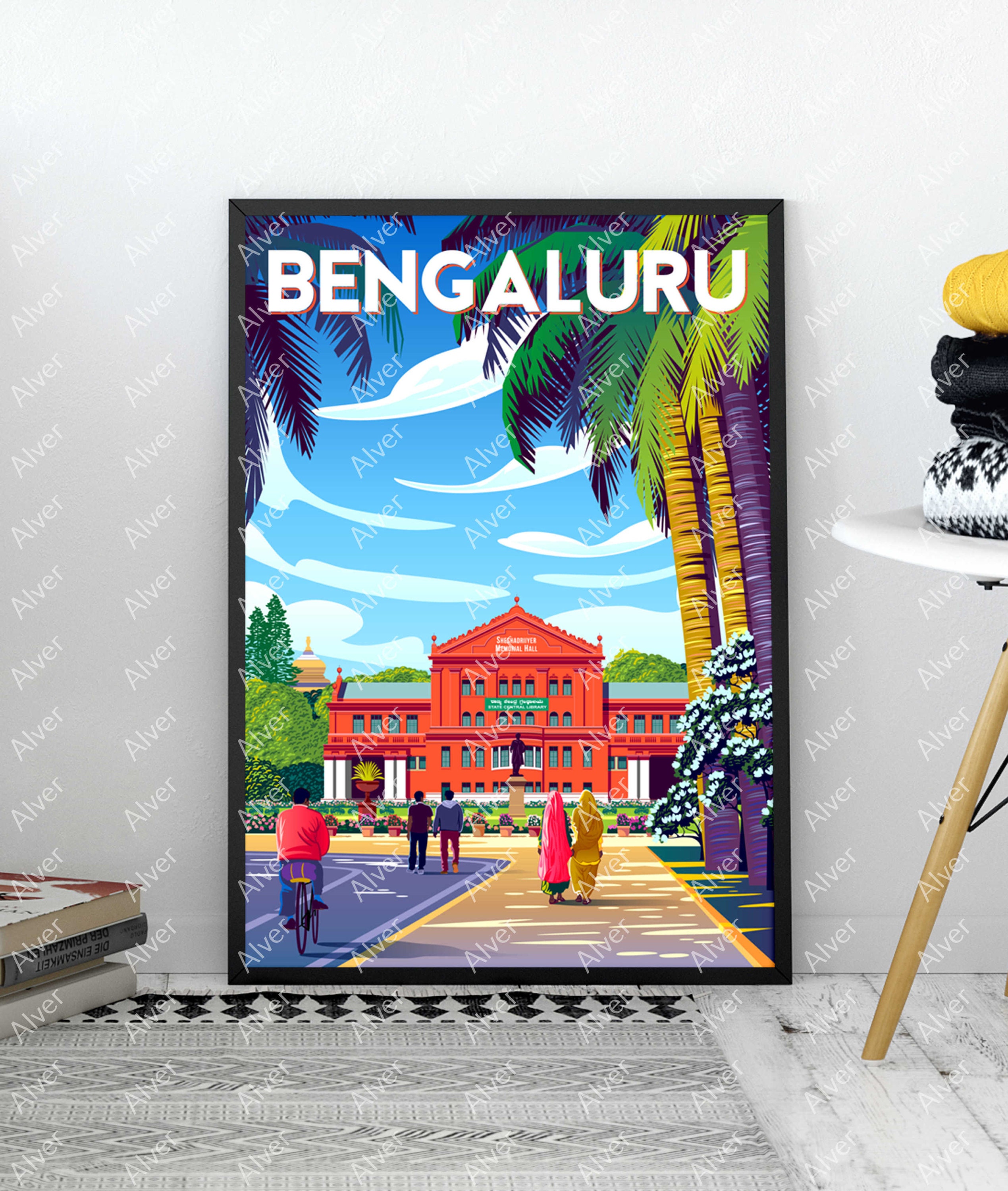 India Poster Bengaluru Poster Bangalore Print Karnataka - Etsy
