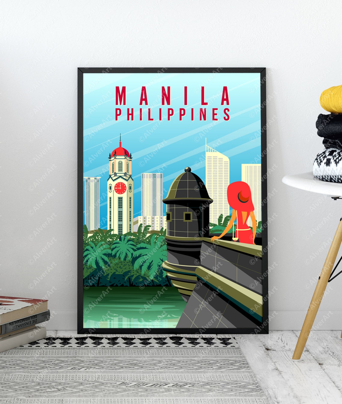 Philippines Poster Manila Travel Print Philippines Wall Art - Etsy