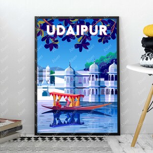 India Poster, Udaipur Poster, India Print, India Wall Art, Unframed - Etsy