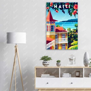 Haiti Poster, Caribbean Poster, Caribbean Print, Tropical Travel Print ...