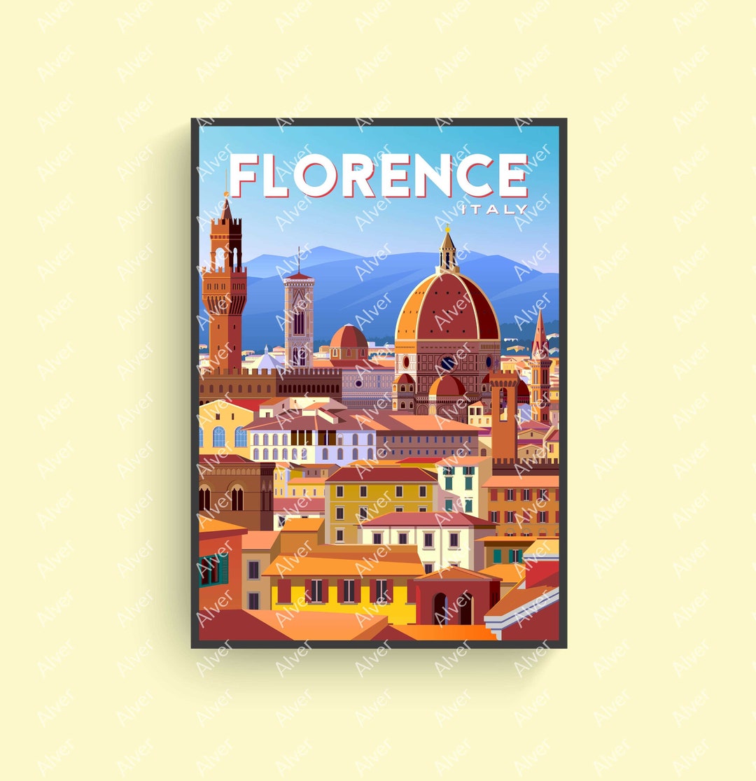 Italy Poster, Florence Poster, Tuscany Print, Italy Wall Art, Digital ...