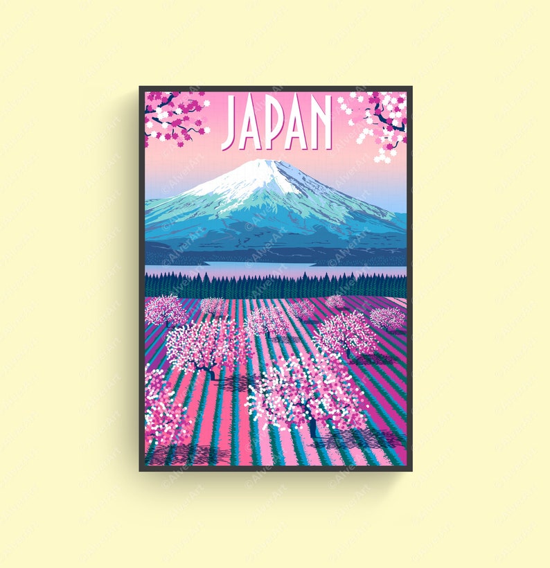Japan Poster Asia Poster Japan Print Asia Travel Print - Etsy