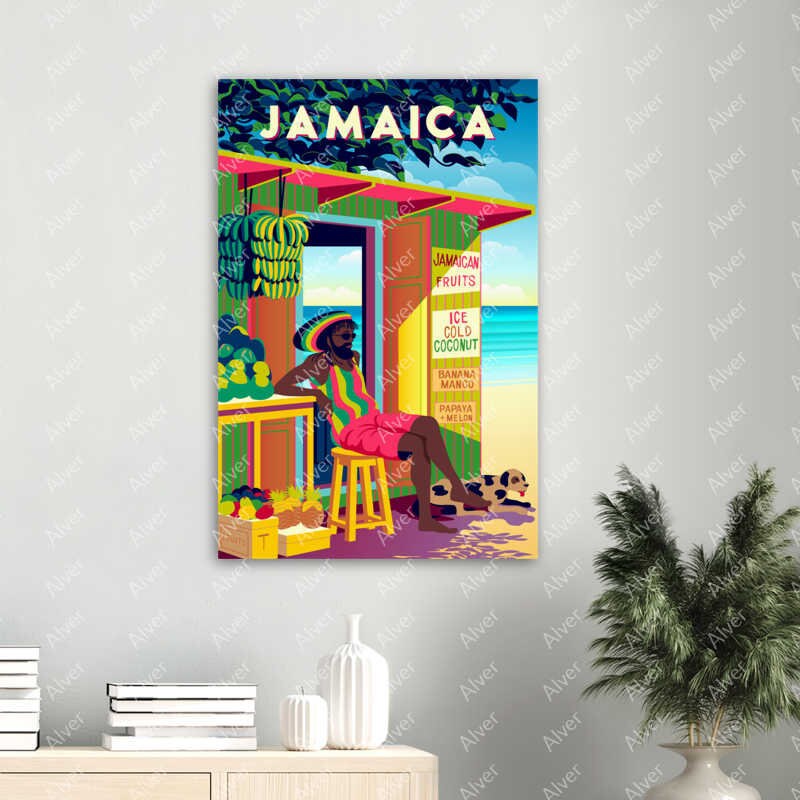 Caribbean Poster Jamaica Poster Jamaica Tropical Print - Etsy