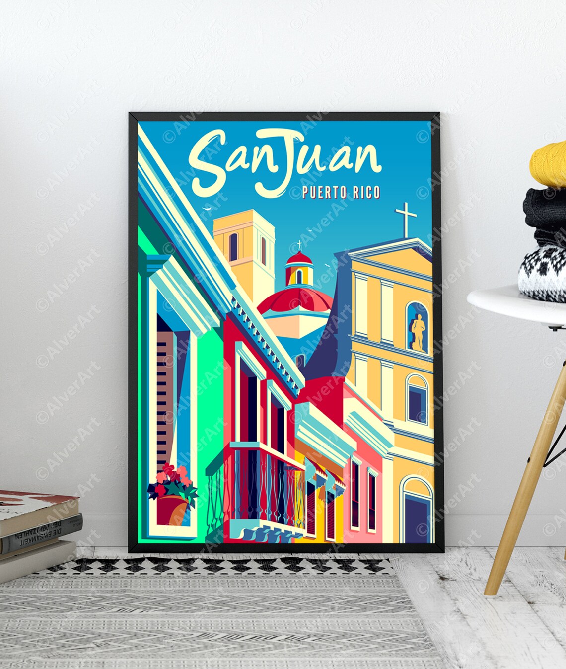 Caribbean Poster Puerto Rico Poster San Juan Poster - Etsy