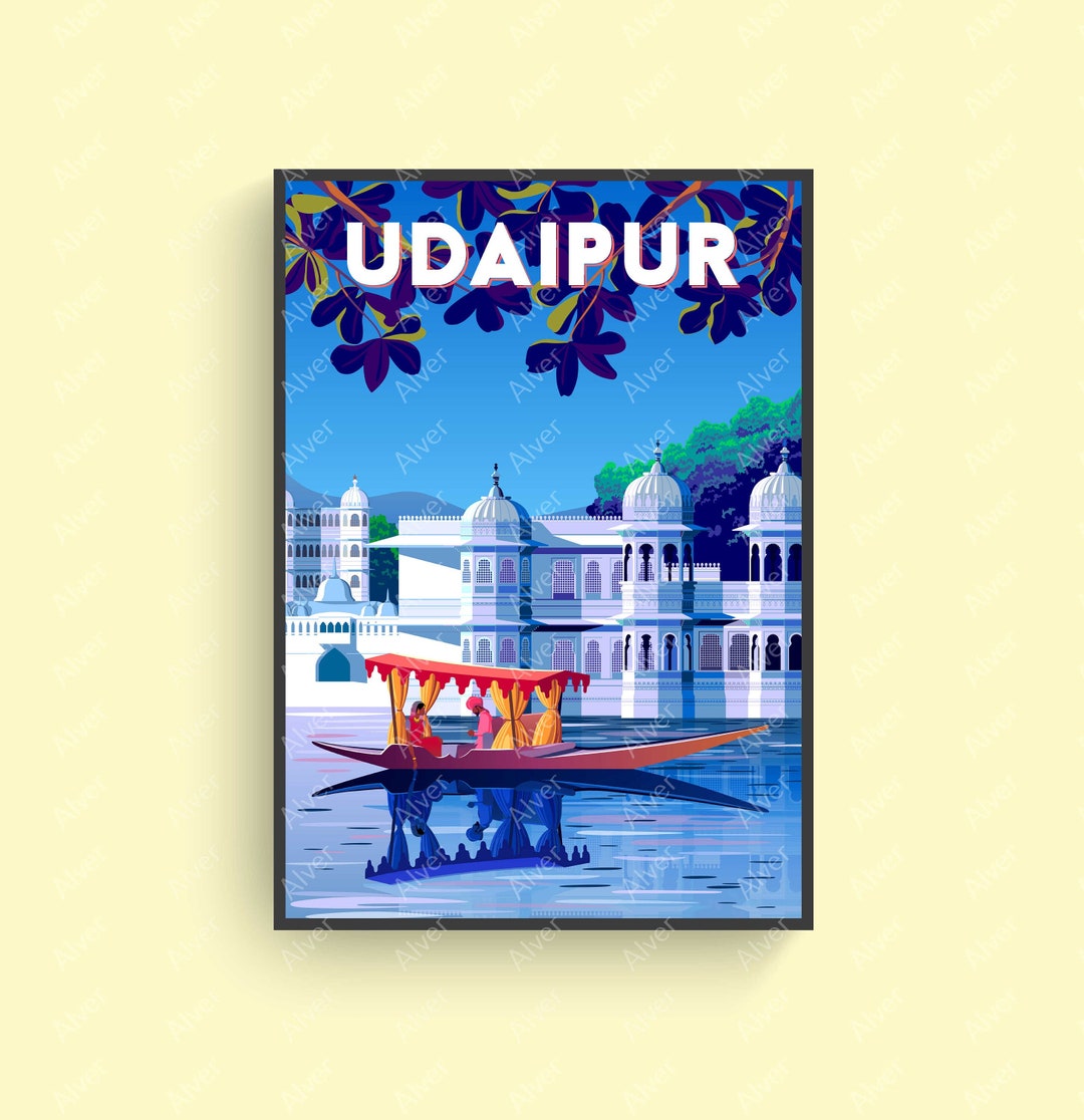 India Poster, Udaipur Poster, India Print, India Wall Art, Unframed - Etsy