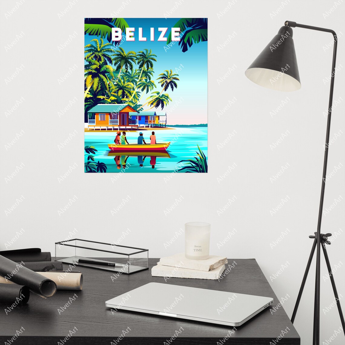 Caribbean Poster Belize Poster Tropical Travel Print - Etsy