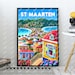 Caribbean Print, St Maarten Poster, Tropical Travel Print, Caribbean ...