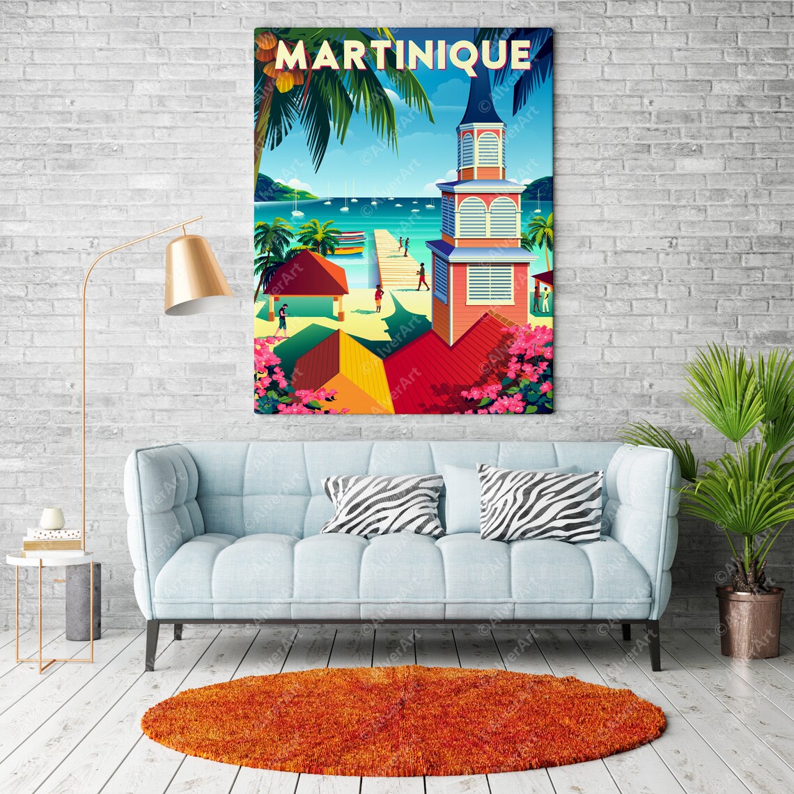 Martinique Poster Caribbean Poster France Poster Tropical - Etsy