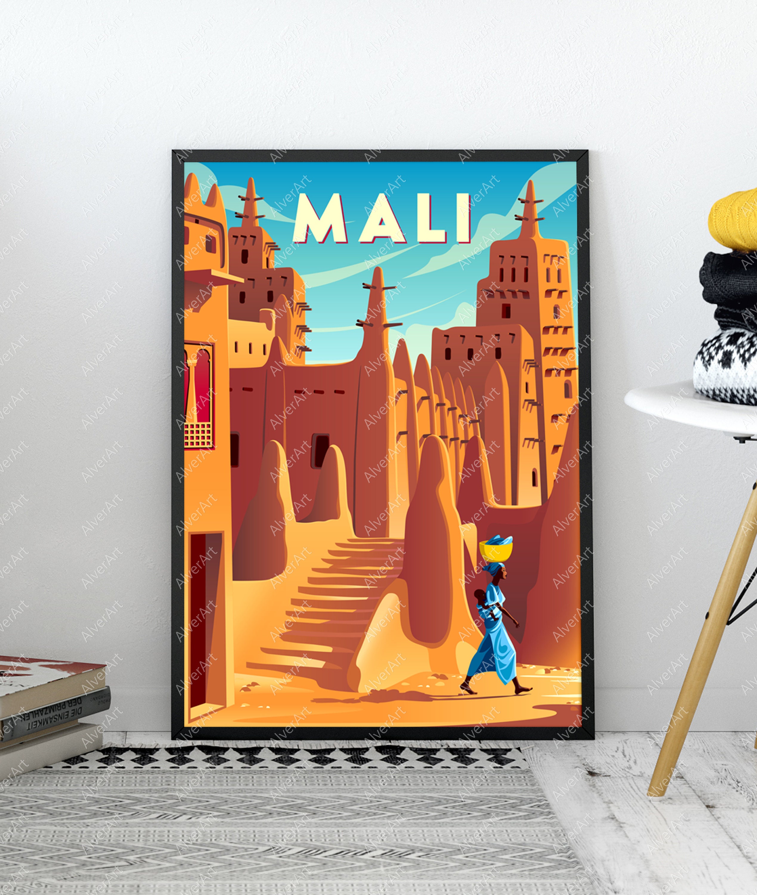 Mali Poster Africa Poster Africa Travel Print Africa Wall - Etsy