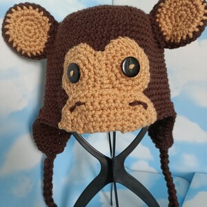 Monkey Hat Crochet Pattern - Etsy