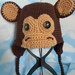 Monkey Hat Crochet Pattern - Etsy