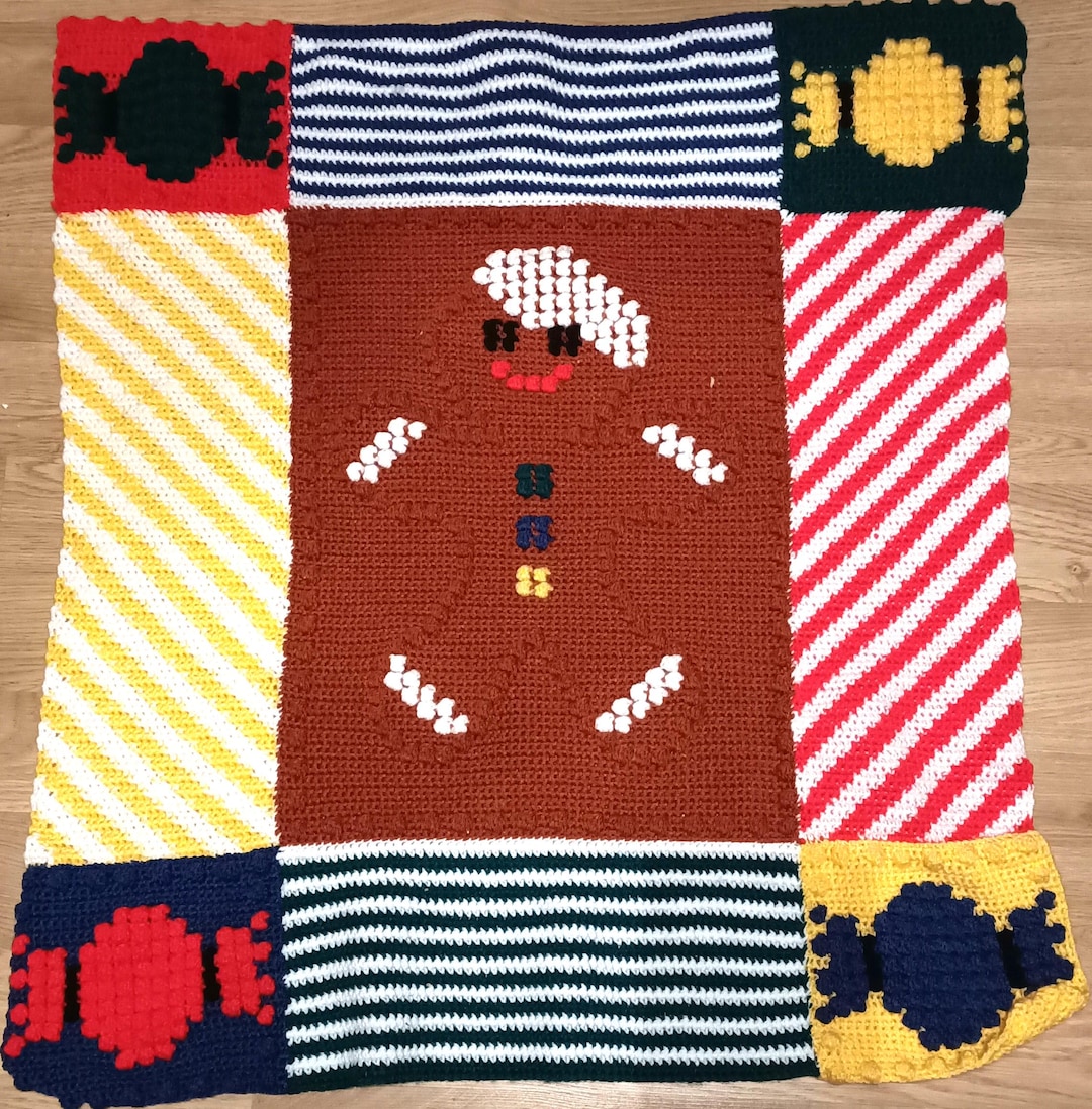Gingerbreadman Blanket Crochet Pattern - Etsy