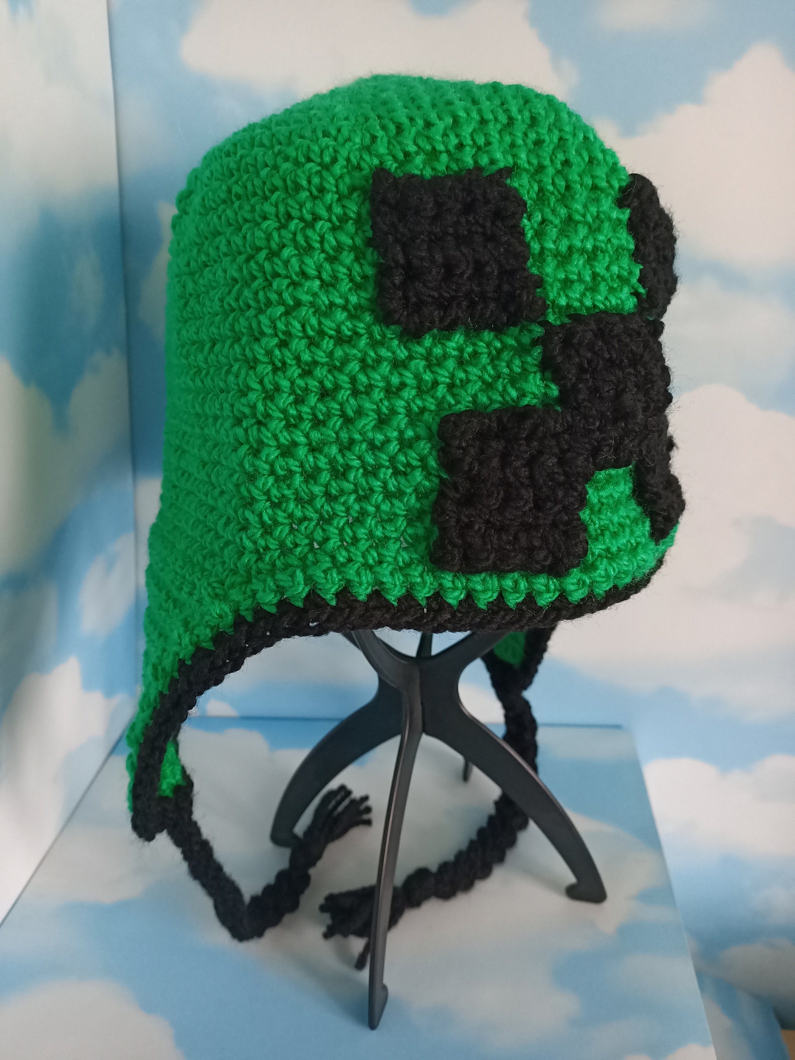 Minecraft Crochet Hat Pattern - Etsy
