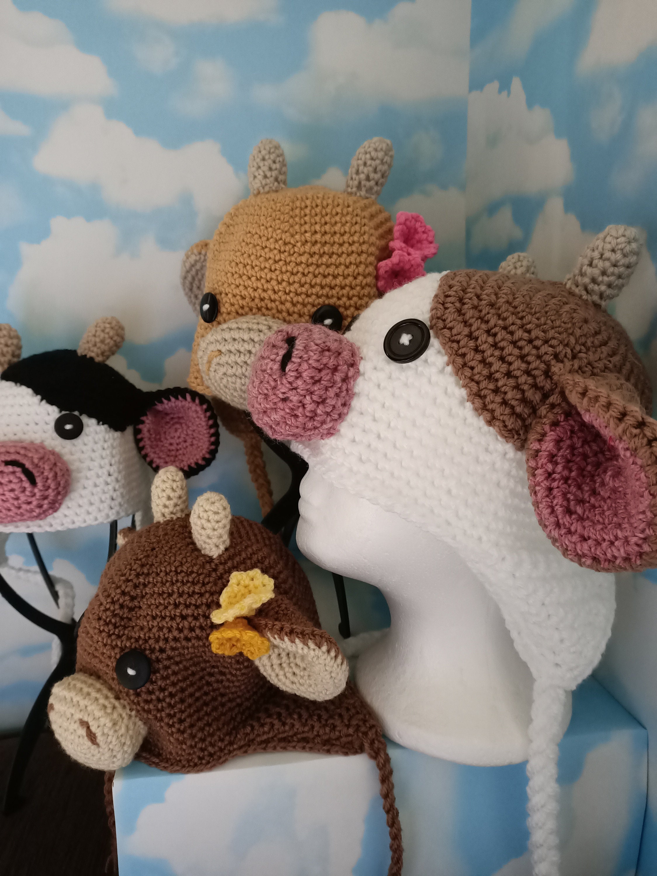 Cow Hat Crochet Pattern - Etsy