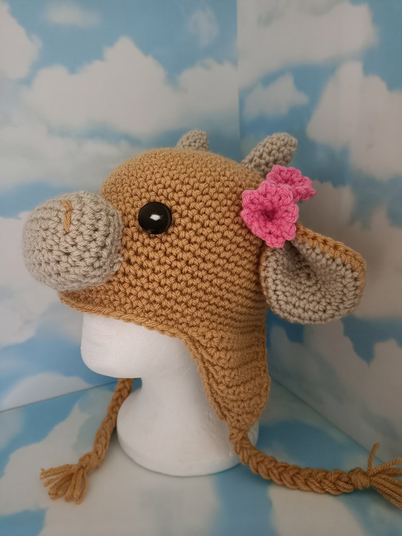 Cow Hat Crochet Pattern - Etsy