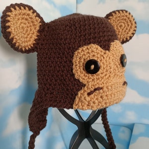 Monkey Hat Crochet Pattern - Etsy