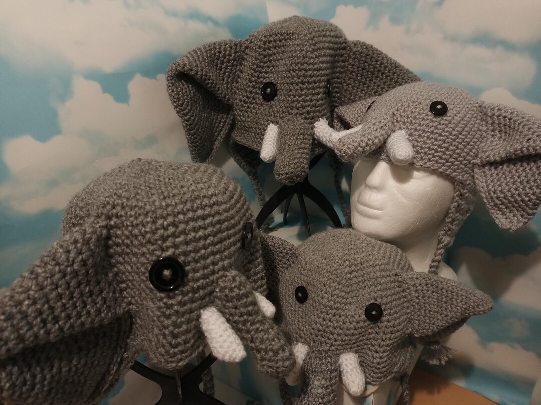Elephant Hat Crochet Pattern - Etsy
