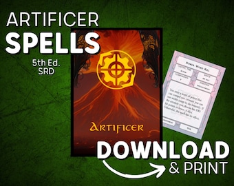 Dnd 5e Spell Cards Pdf for Clerics | Printable Dnd Spell Book | SRD Basic Rules | D&D | Dungeons ...