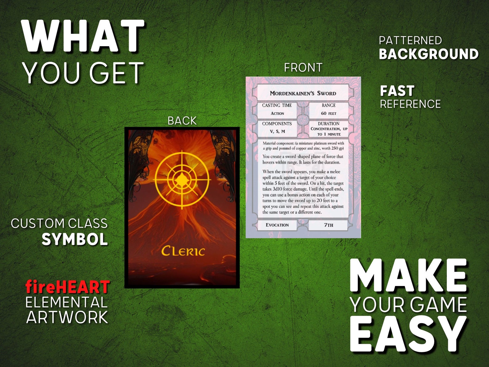 Dnd 5e Spell Cards Pdf for Clerics | Printable Dnd Spell Book | SRD ...