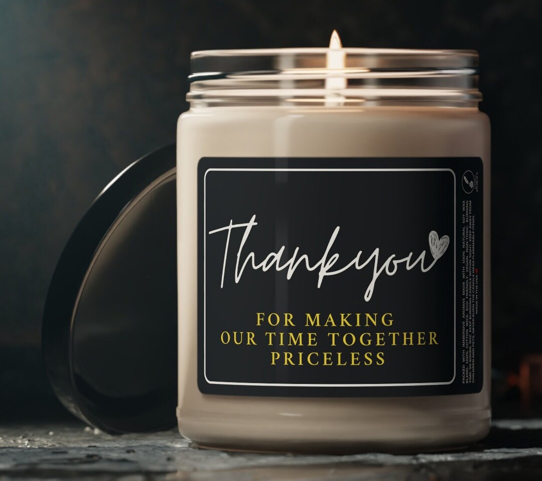 Thank You for Making Our Time Together Priceless Thank You - Etsy