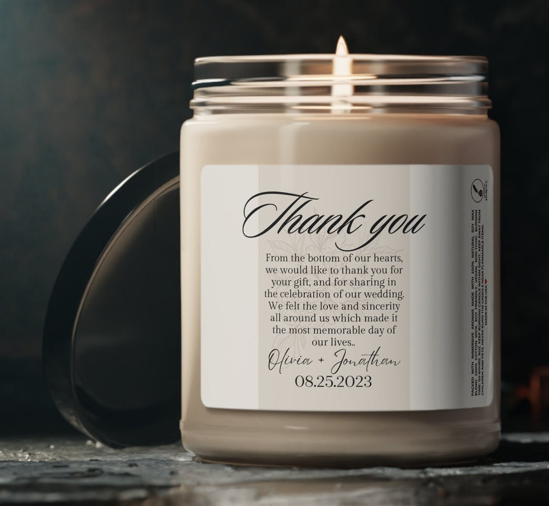 Thank You for Coming Candle Thank You Gift Custom Thank You - Etsy