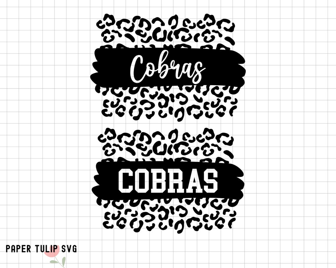 Cobras Mascot SVG PNG Cobras Svg Png School Mascot Football - Etsy