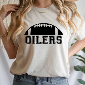 Oilers Football Shirt SVG PNG, Oilers Mascot Svg, Oilers Svg, Oilers ...