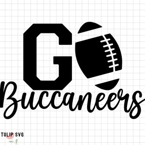 Buccaneers Football SVG PNG, Go Buccaneers, Football Shirt, School ...